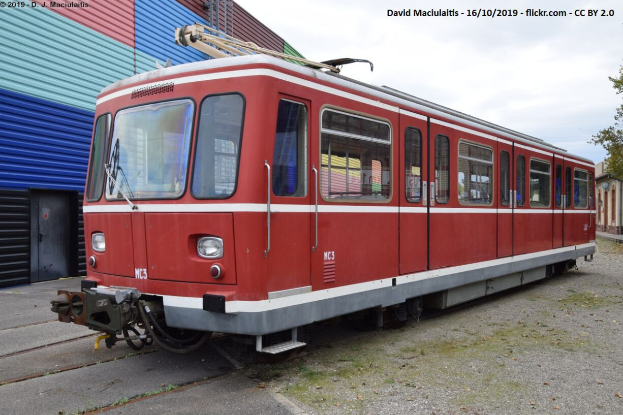 Métro Lyon motrice MC3 – Mulhouse - Patrimoine Ferroviaire Français