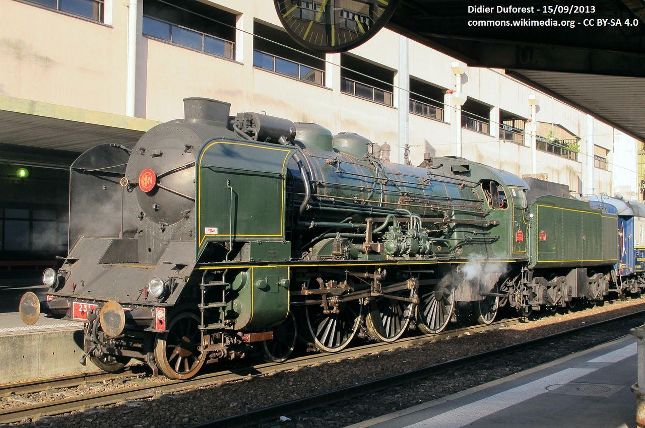 PLM vapeur 231-K-8 - MFPN - Patrimoine Ferroviaire Français