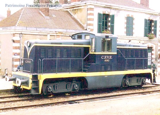 Indus. diesel Whitcomb BB-8082 - CFVE - Patrimoine Ferroviaire Français