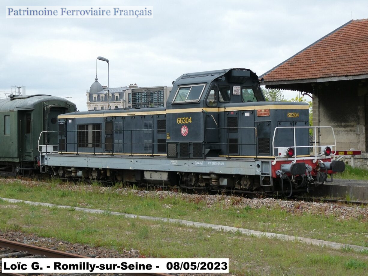 SNCF diesel BB-66304 – ACPR-1126 - Patrimoine Ferroviaire Français