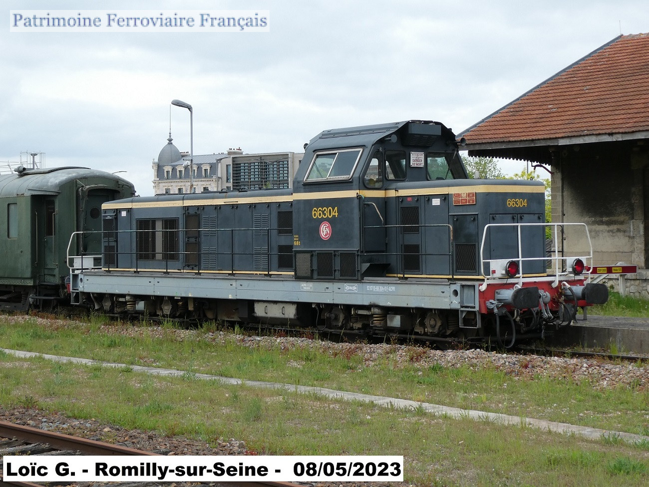 SNCF diesel BB-66304 – ACPR-1126 - Patrimoine Ferroviaire Français