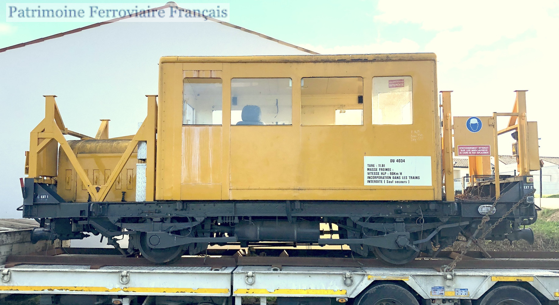 SNCF draisine DU49 4M-034 - TdM/T&T - Patrimoine Ferroviaire Français