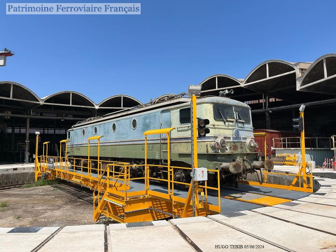 SNCF électrique CC-7121 - AAATV Nîmes - Patrimoine Ferroviaire Français