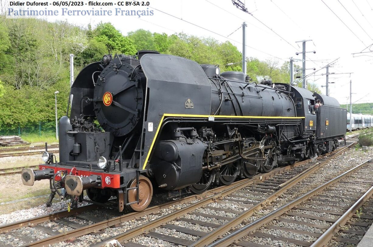 SNCF vapeur 141-R-840 - AAATV CVL - Patrimoine Ferroviaire Français
